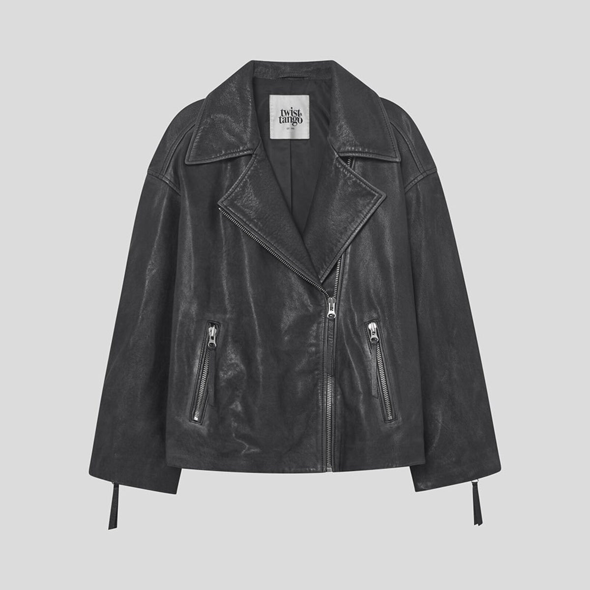 Amari Leather Jacket Black – Scandi Select